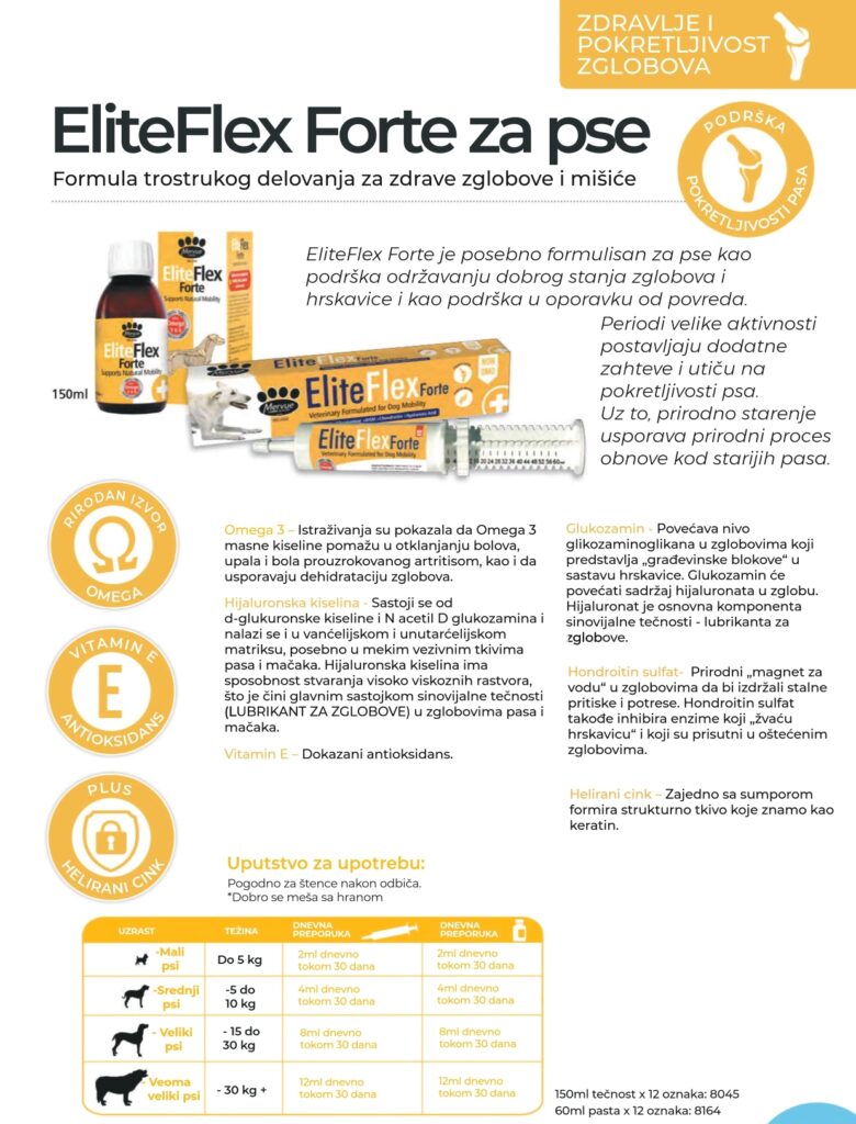 ELITE FLEX FORTE ZA PSE | Veterinarska Ambulanta MIM COOP Banja Luka